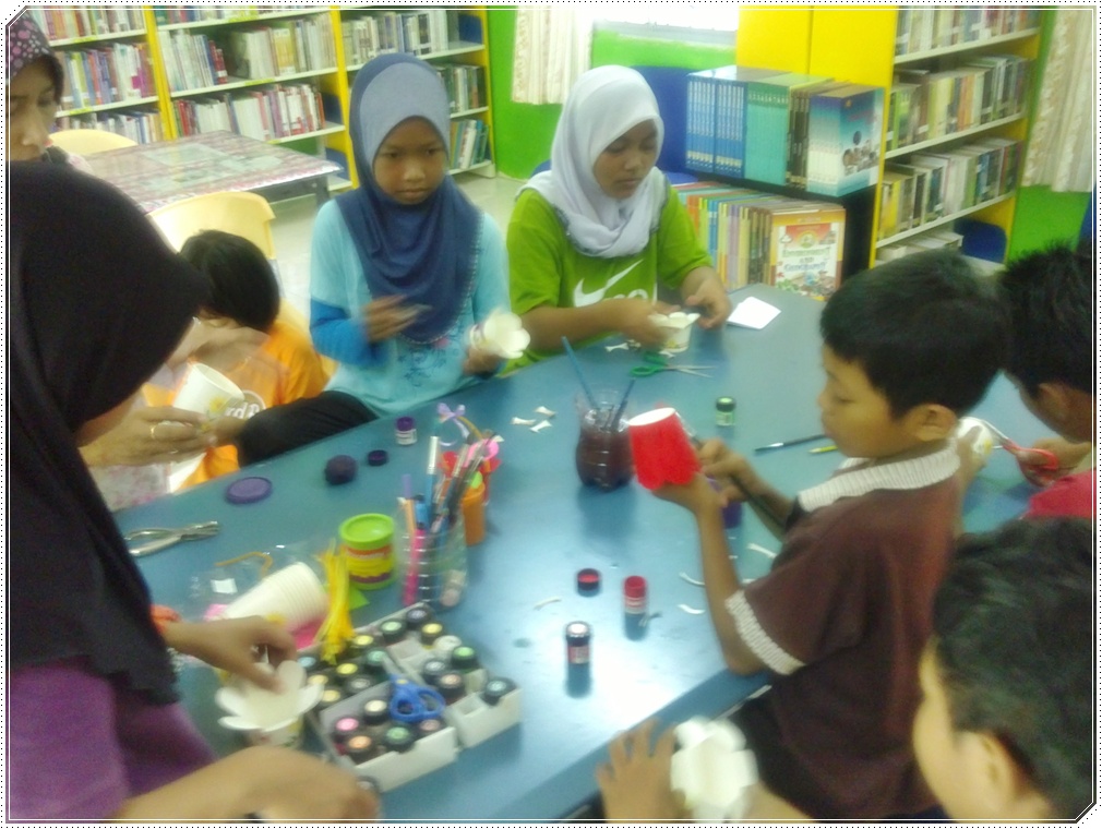 Perpustakaan Desa PNM Kg Ladang Batu: ♥ Kraf Bakul Bunga ♥