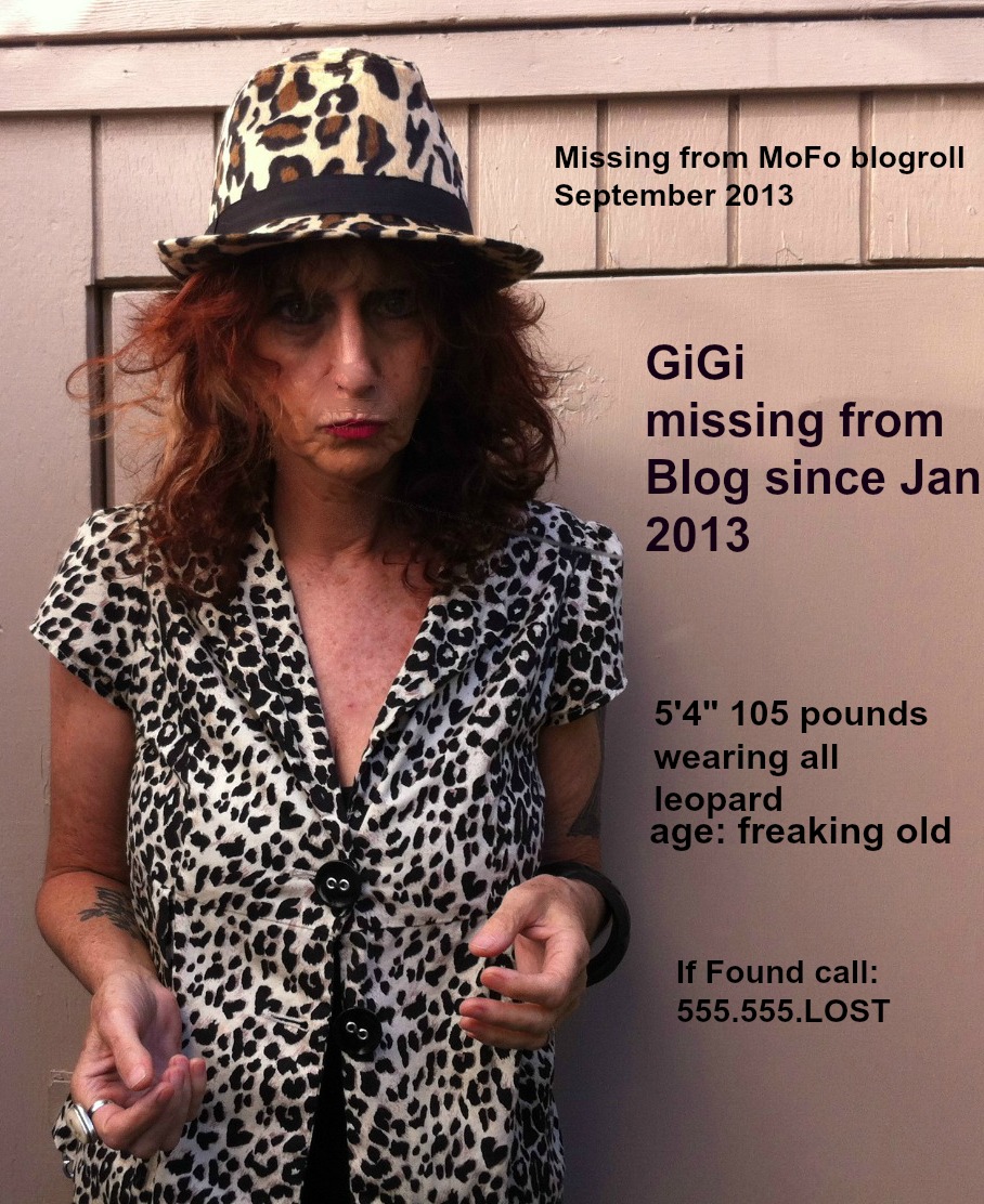 VEGANVILLE: The Case of The Missing MoFo Blogger: Theme is to Find GiGi