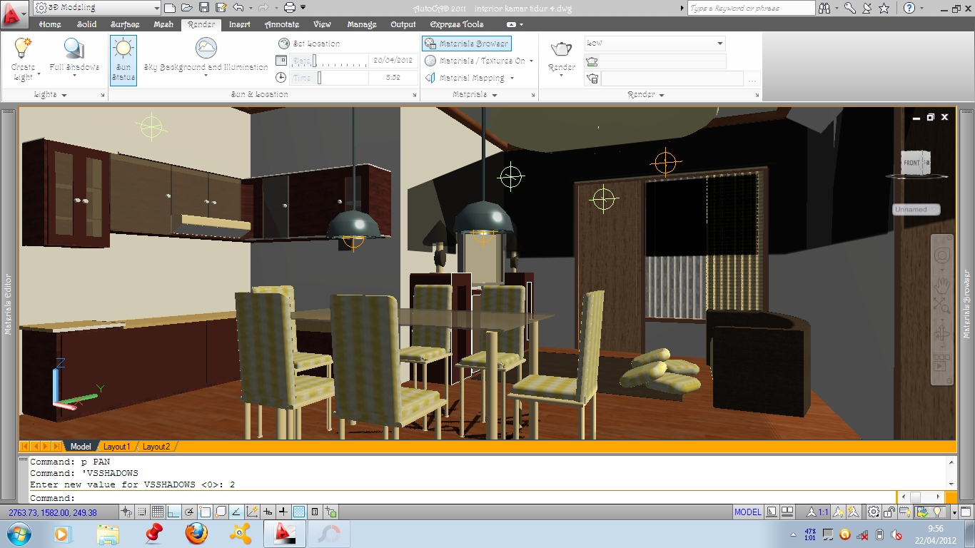 CAD DESIGN: Cara render CAD agar tampilan nya REALISTIK