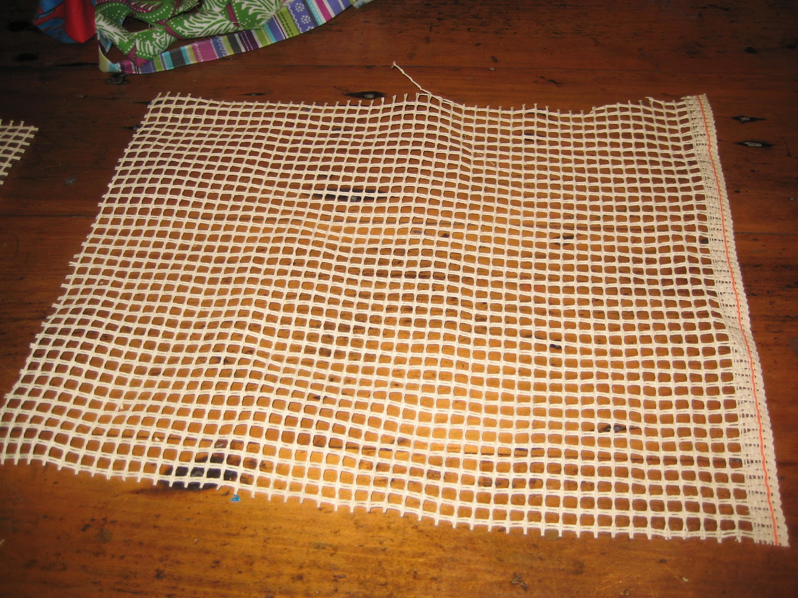 Crafty little people: Weaving with scrap fabric