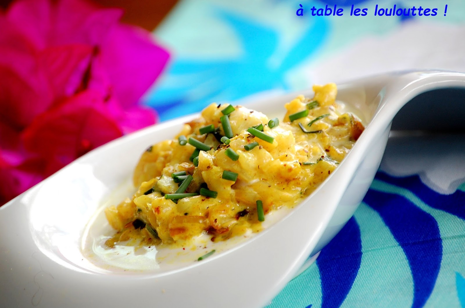 A table les loulouttes !: Filet de poisson perroquet au lait de coco