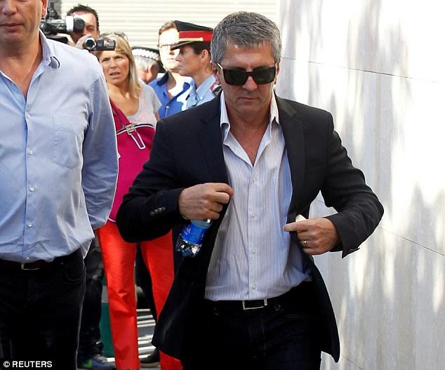 Lionel Messi, his brother and dad pictured leaving Spanish High Court ...