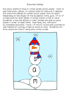 Preschool Wonders: Snow Day! Winter Themed Activities!