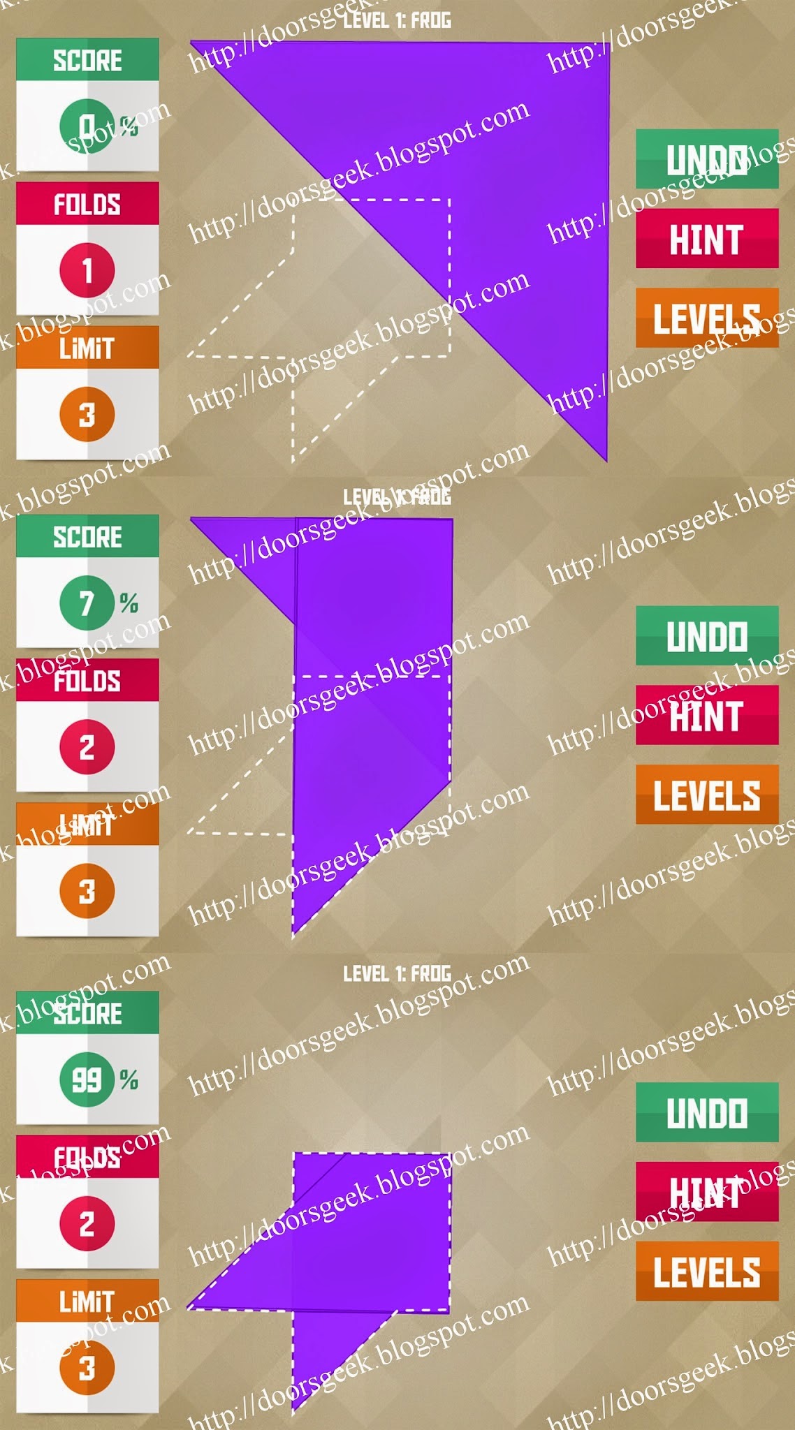 Paperama [Jabara] Level 1 - Frog ~ Doors Geek