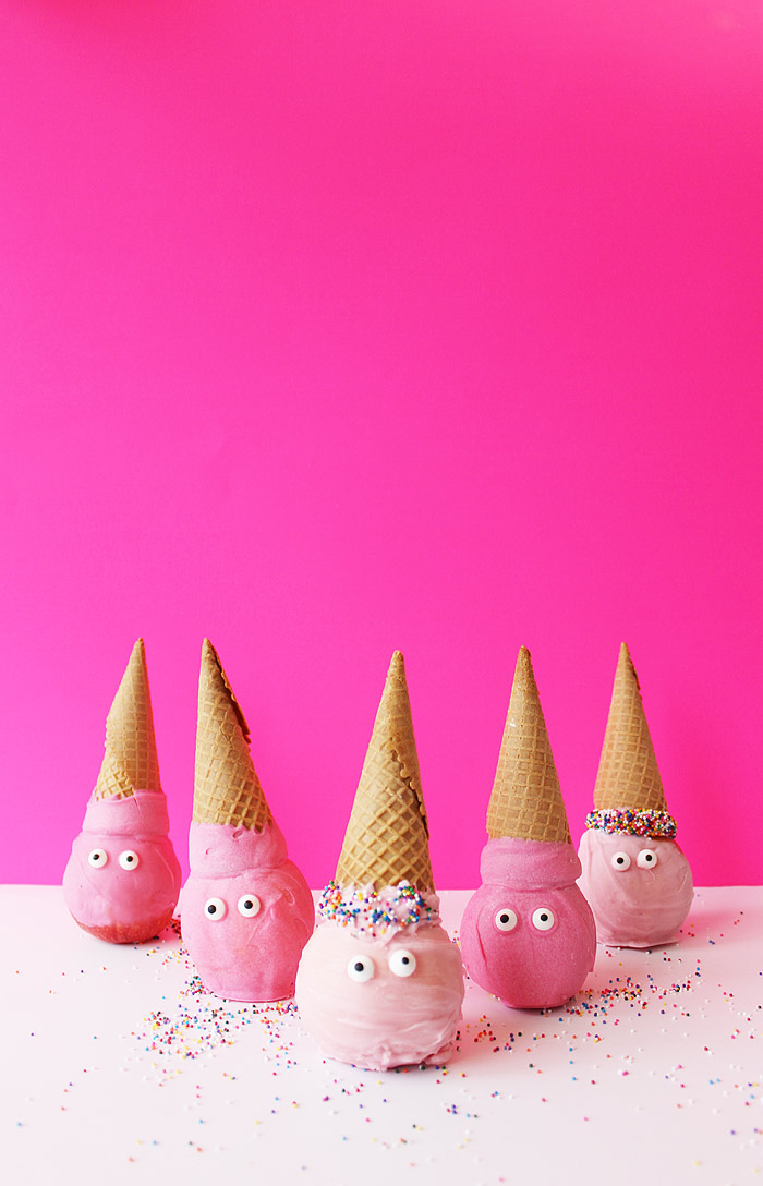 Candy Apple Tree Monster Cones - TEXTILE FOR INSPIRATION
