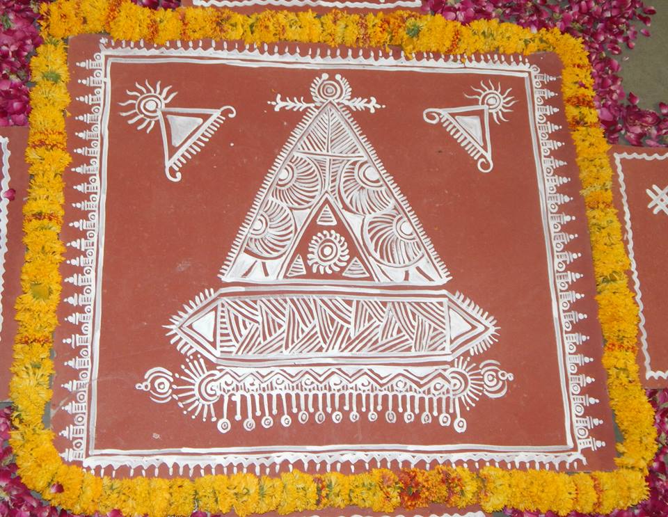 White Sanctum: Mandana - one of the folk art forms of Western India
