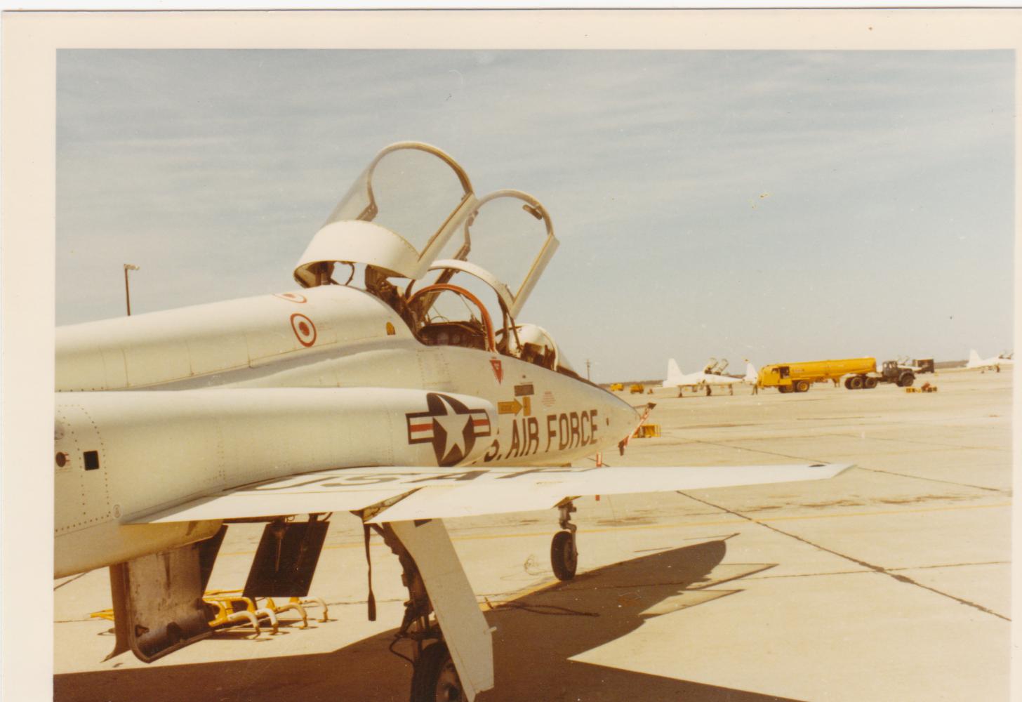 Laughlin Air Force Base: T38 on Laughlin AFB Flightline November 1970