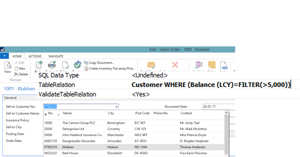 Microsoft Dynamics NAV/Business Central: Table Relations in Dynamics NAV