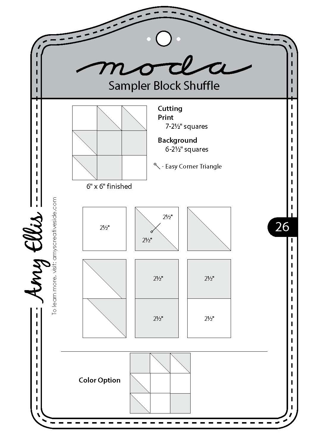 Quilters' Quarters: Moda Sampler Block Shuffle