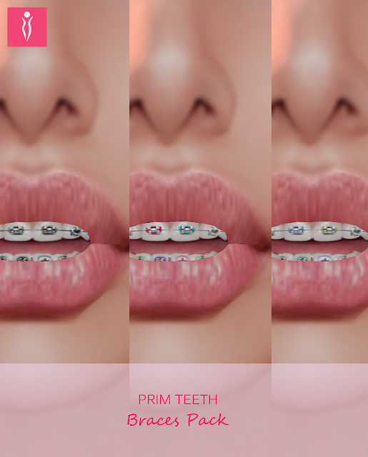 SHINE Skins & Fashion: SHINE Prim Teeth - Braces edition