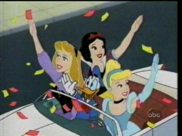 Donald Duck and Disney Princess