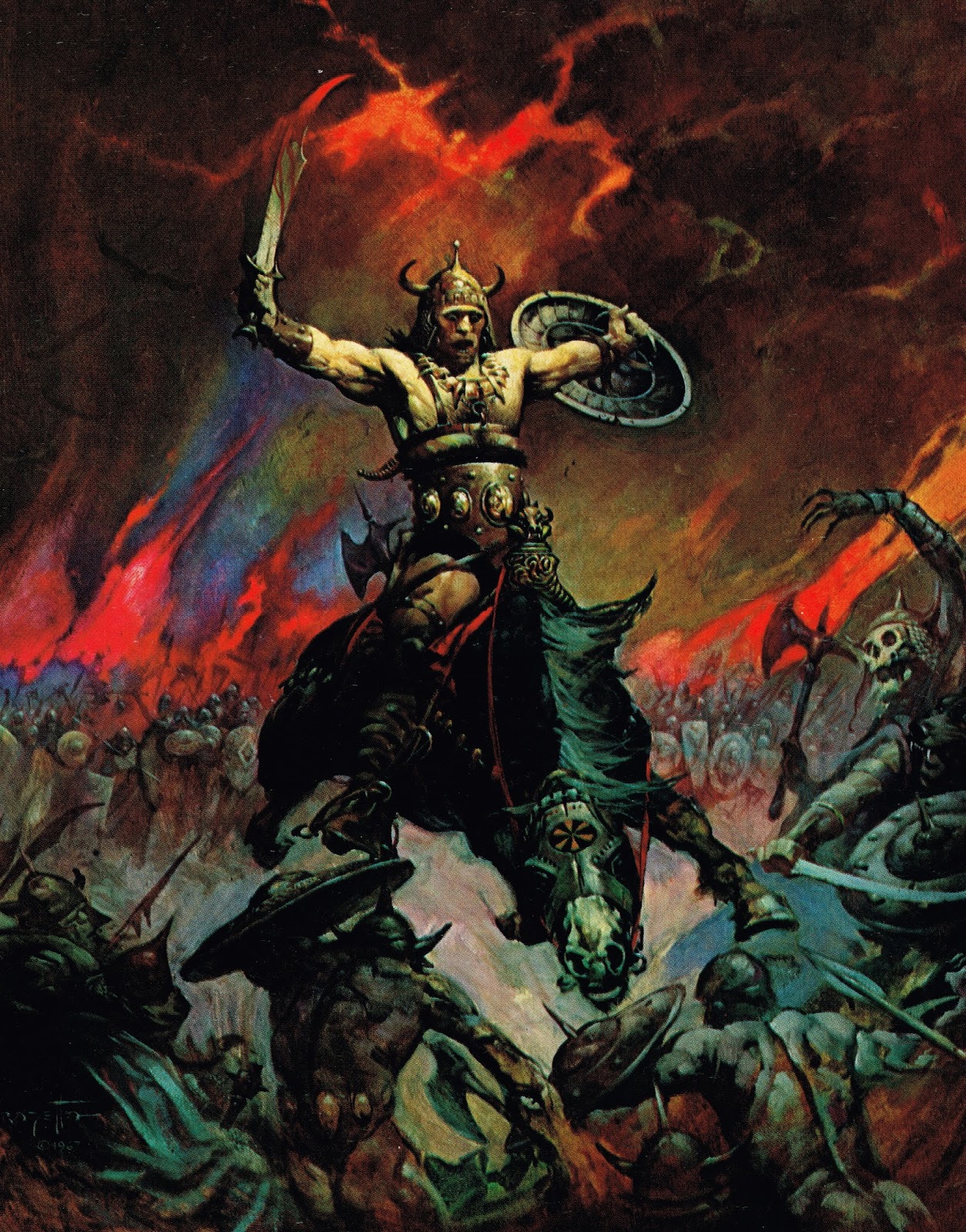 Cap'n's Comics: Conan Conquers Album Covers by Frank Frazetta