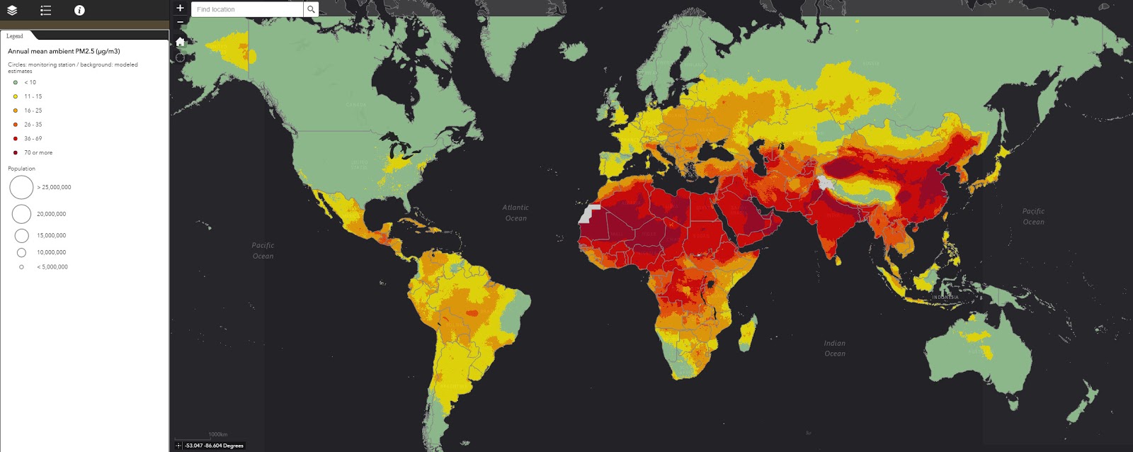 Global air pollution