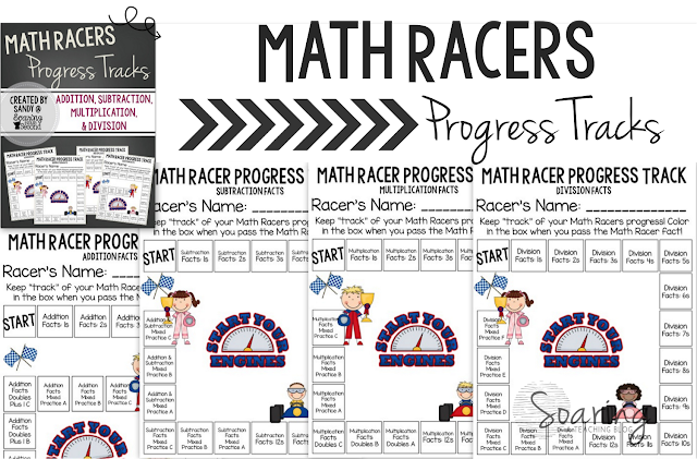 Math Racers Progress Track {FREEBIE} - Hello Sandy Patterson