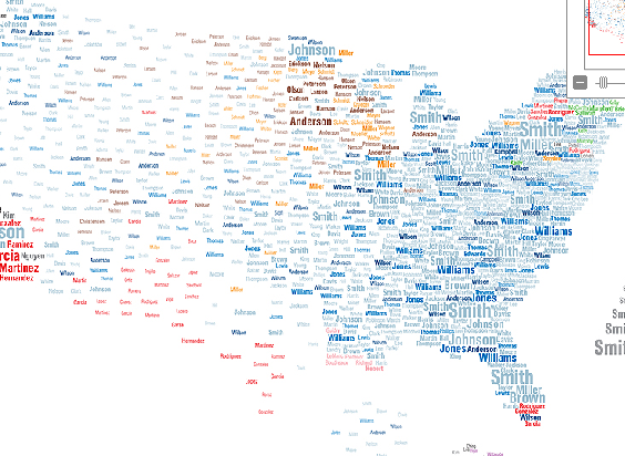 NatGeo U.S. Surname Map
