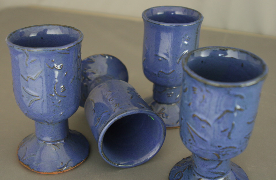 A Handful Of Clay: Ceramic Stemmed Goblets