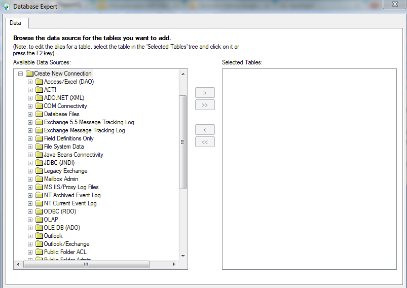 ClearView: Access Crystal Report Using Excel Data