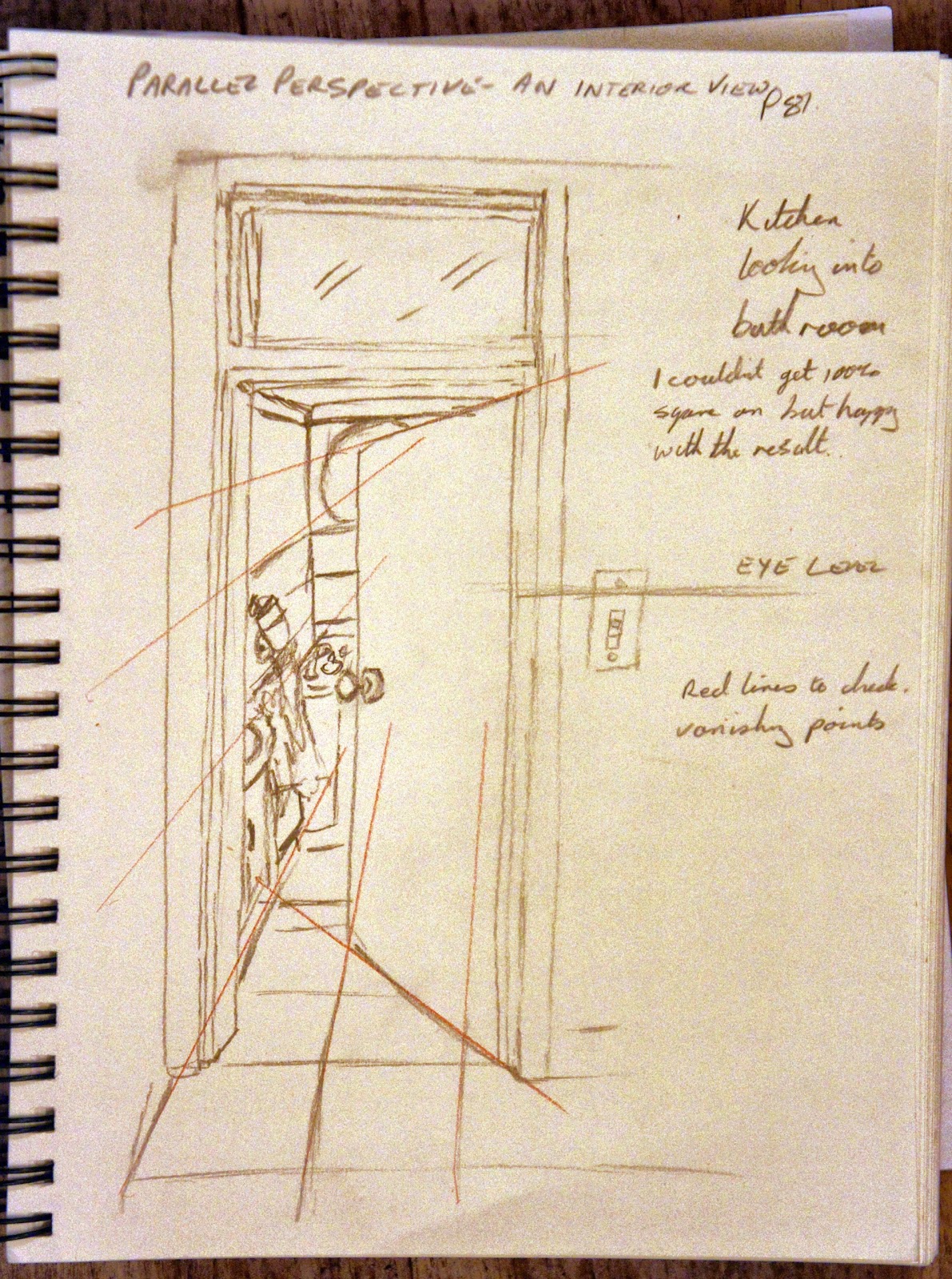 Debbie's place: Parallel Perspective - an interior view