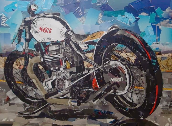 "Motorcycles Collage" by Mauro Spinelli - Lsr Bikes