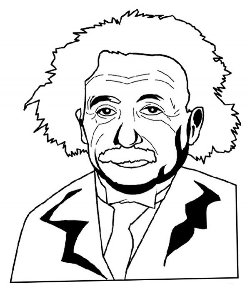 Kids Page: - Albert Einstein Minded Social For Kids - Colouring ...