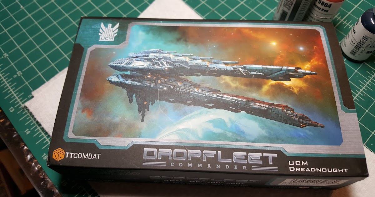 House of Zoxe: Unboxing: Dropfleet Commander UCM Dreadnaught