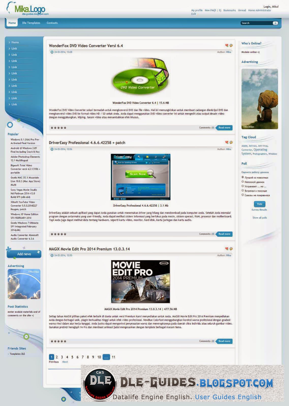 SKYBACK TEMPLATE FOR DLE 10.2 ENGLISH