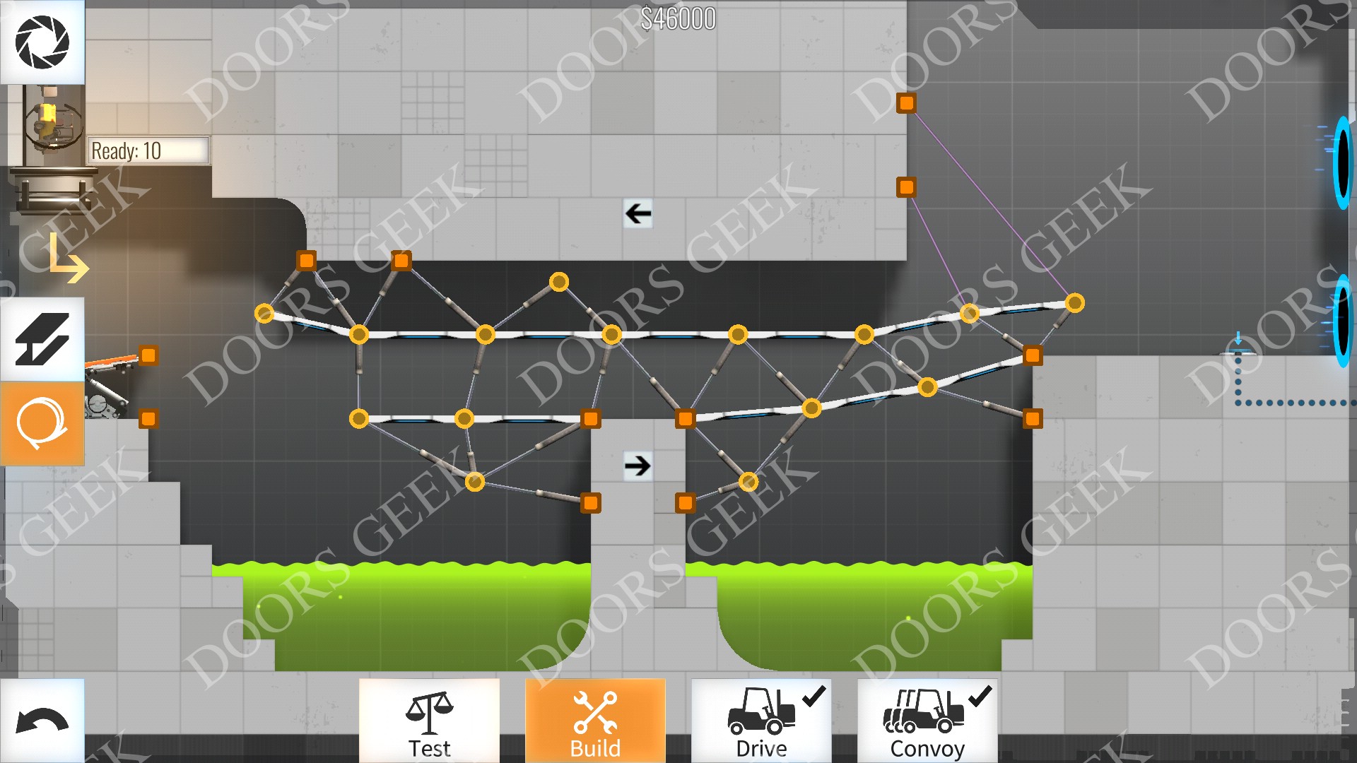 Bridge Constructor Portal Level 25 Convoy Solution ~ Doors Geek