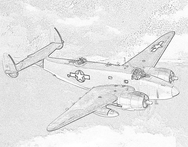 World War II in Pictures: Coloring Pages World War II Bombers