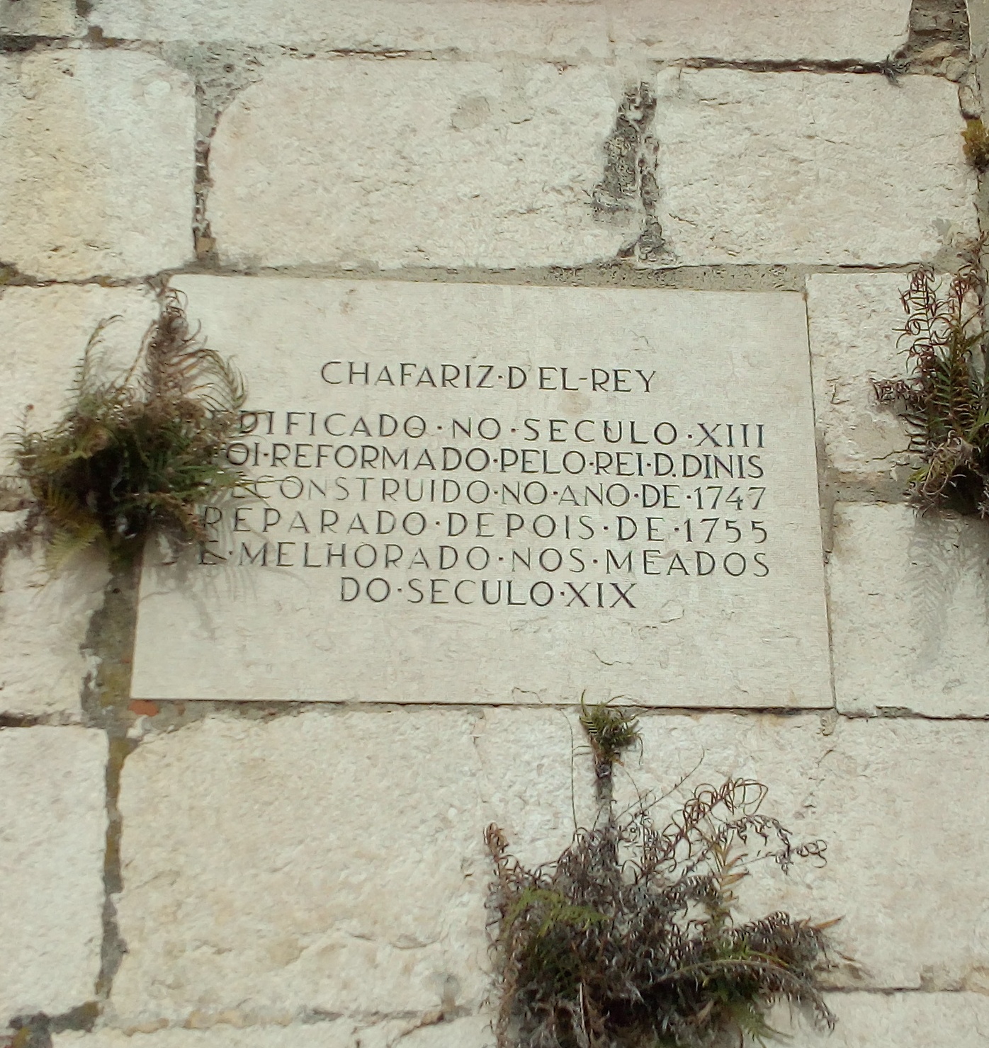 Pedras Silenciosas: Chafariz d´el Rey - Lisboa