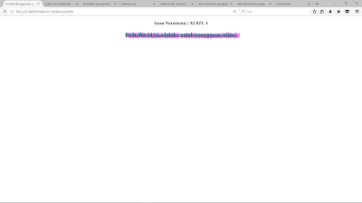Contoh dari Casacading Style Sheet (CSS) - Serba Serbi Programming