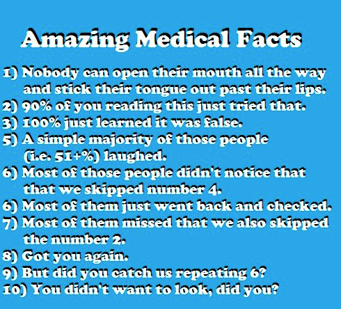 Amazing Medical Facts (pic) | Daily Fun Pics