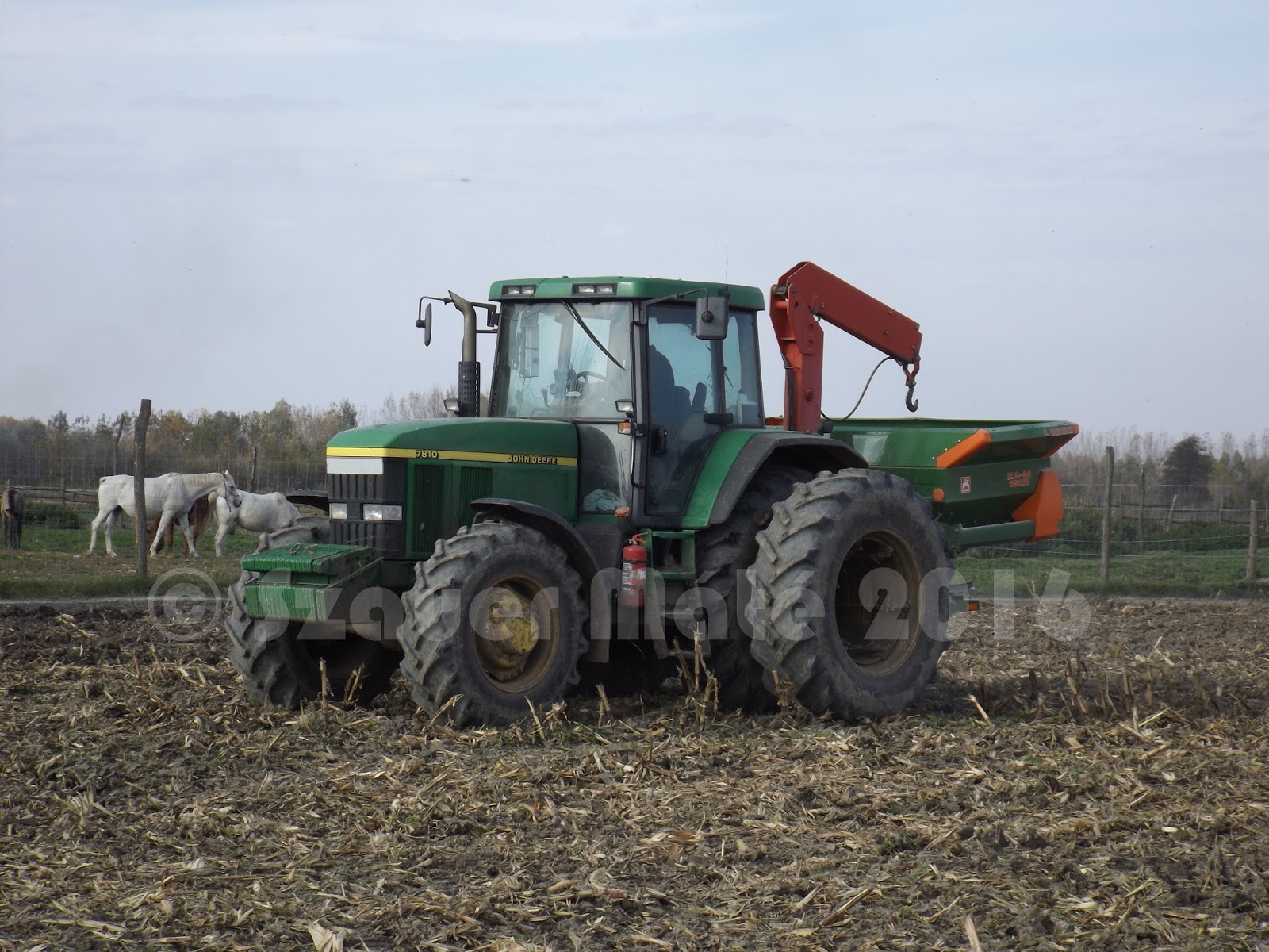 ..Mezőgépek..: Steyr 9270 & John Deere 7810 : Gruberozás és műtrágyaszórás