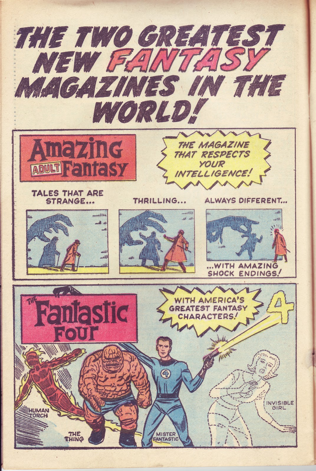 Marvel Mysteries and Comics Minutiae: Early Marvel House Ads