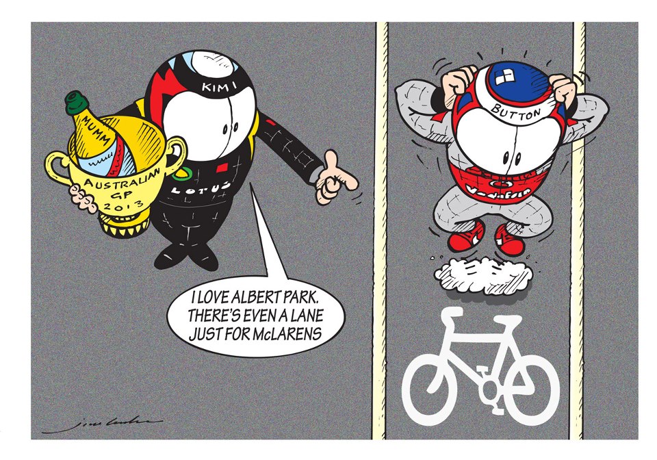 Continental Circus: Formula 1 em Cartoons - Austrália (Jim Bamber)