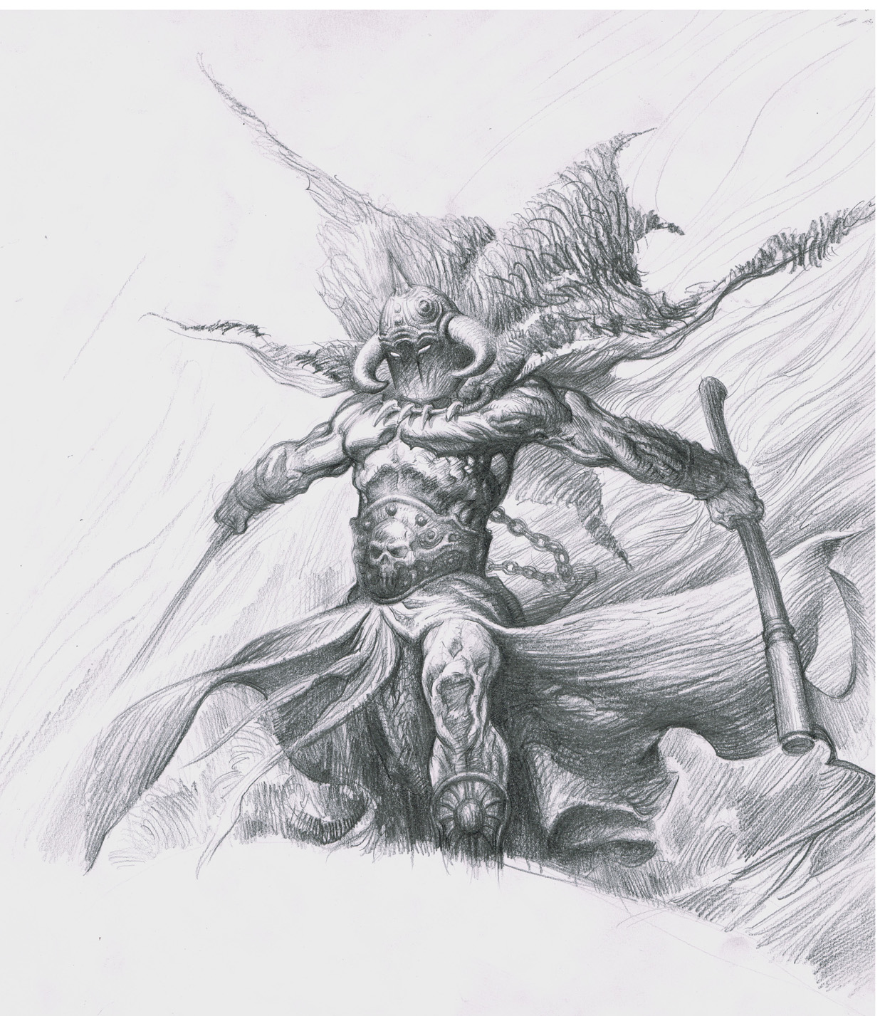 PETAR MESELDŽIJA ART: Death Dealer commission , part 3