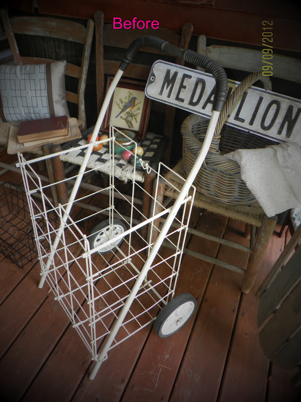 Candy Creek: Vintage shopping cart gets a facelift....