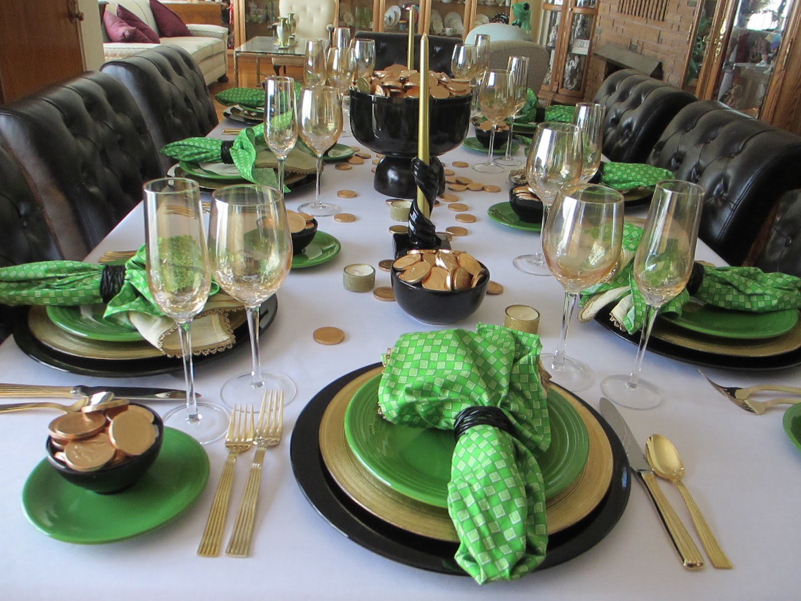 The Welcomed Guest: Pot of Gold Tablescape