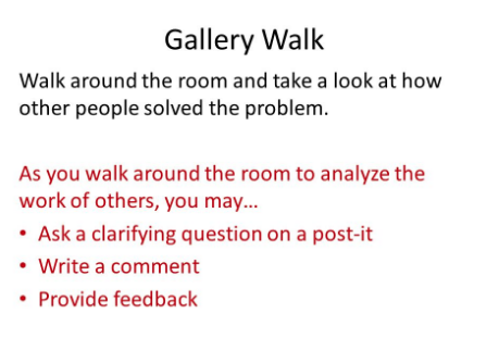 Mrs. Lagrana's Grade 2 Class: Math Gallery Walk, Feedback, and Problem ...