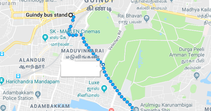 Share Auto Routes – Chennai - Guindy Bus Stand to Velachery MRTS ...
