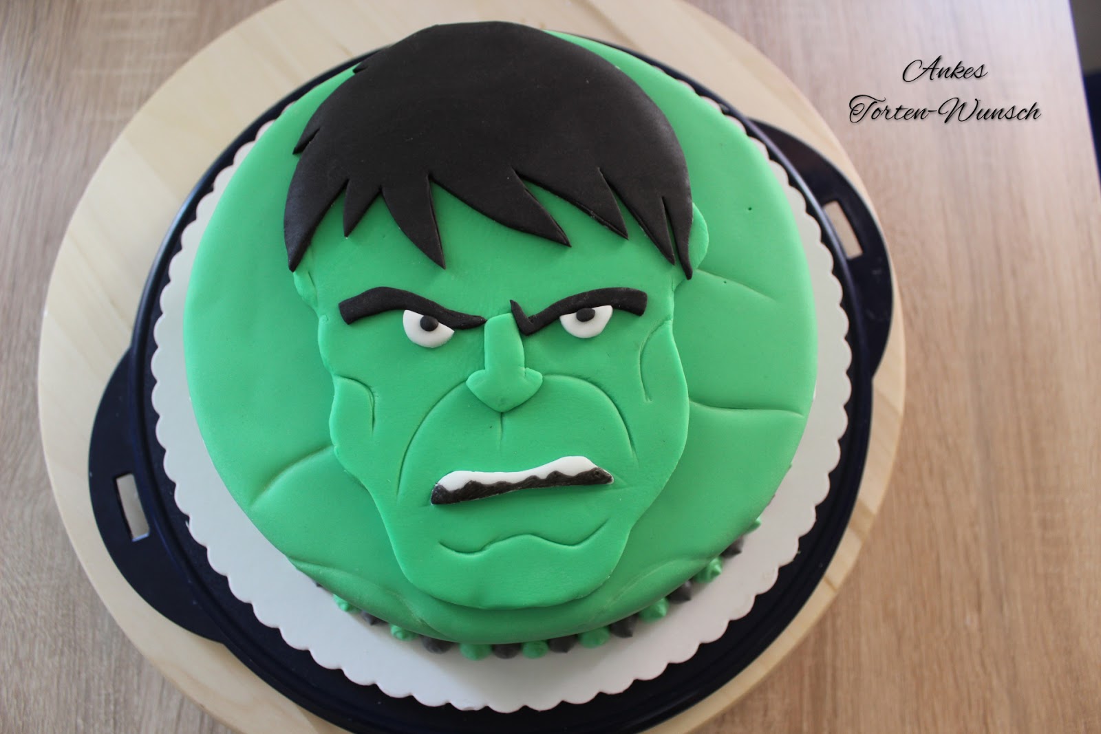 Hulk Torte Fondant Kinder-Geburtstags-Torte