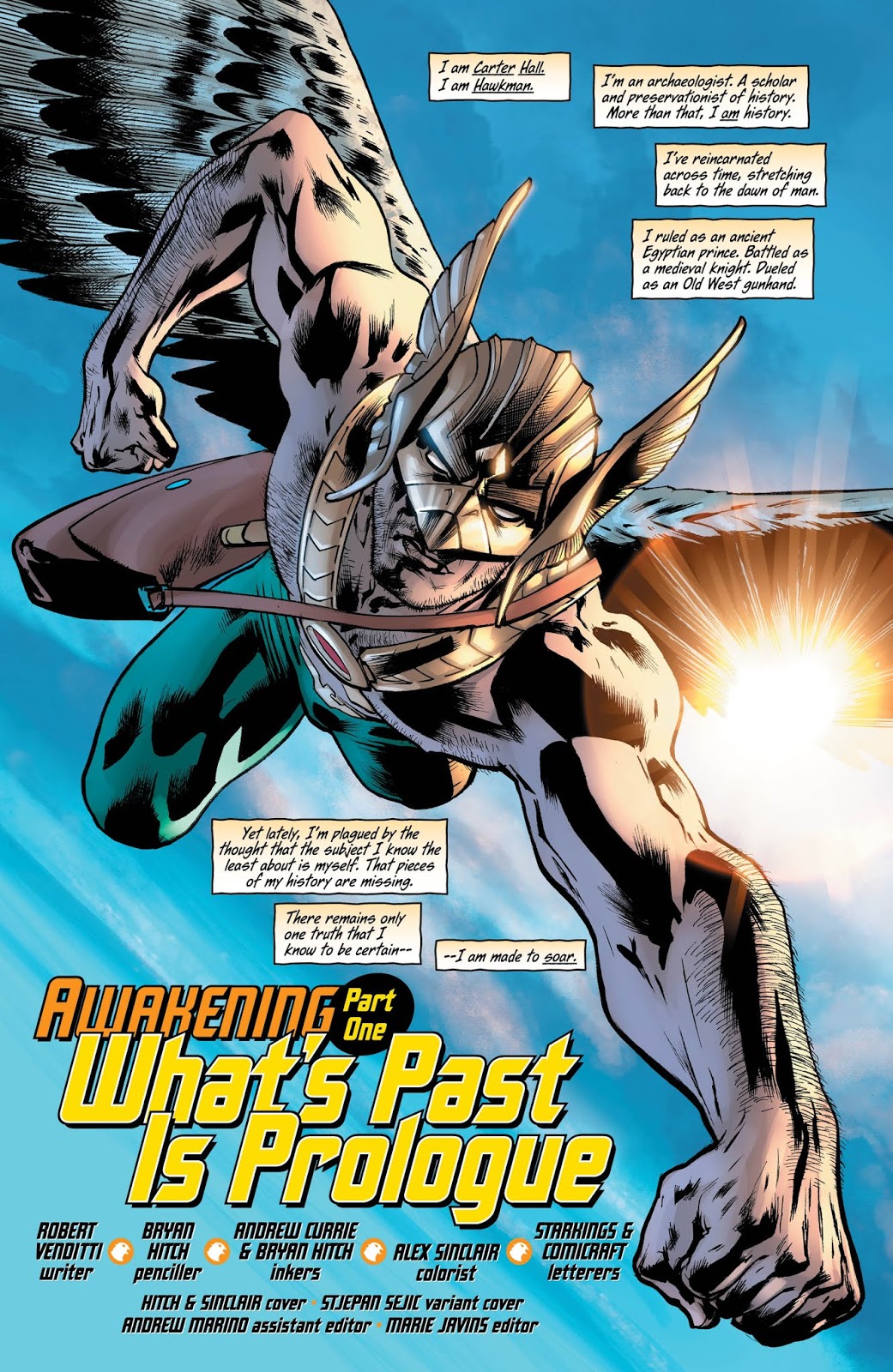 Weird Science DC Comics: PREVIEW: Hawkman #1