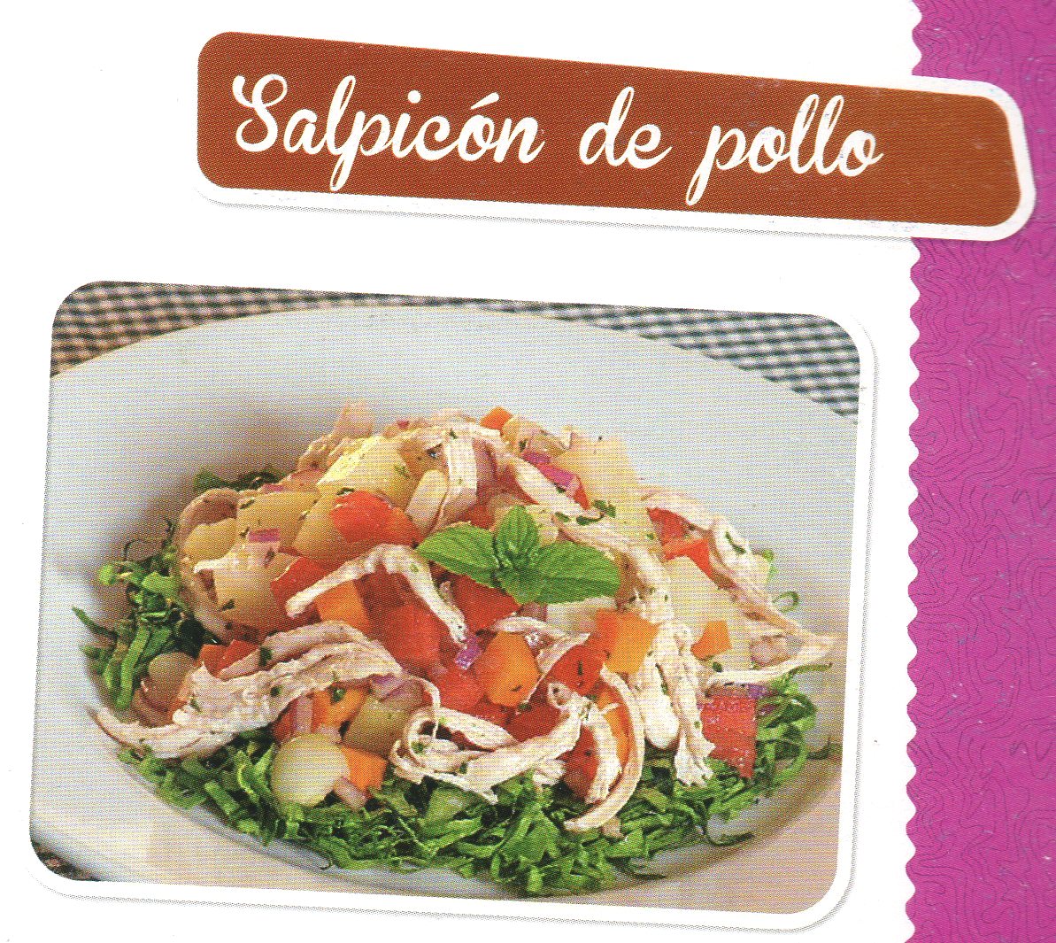 Recetas Comidas Peruanas: SALPICÓN DE POLLO