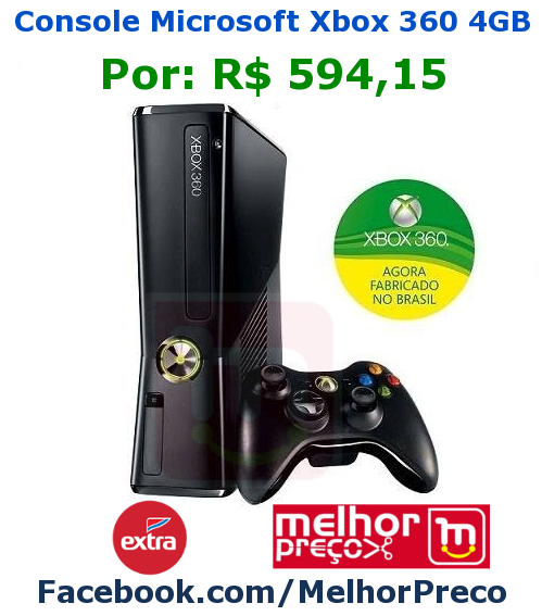 Melhor Preço: [EXTRA] XBOX 360 - Por R$ 594,15