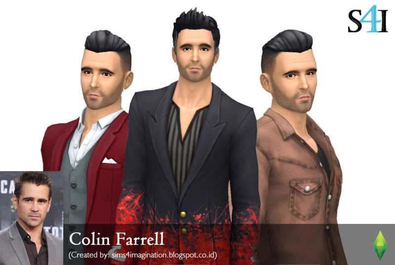 My Sims 4 CAS - Colin Farrell - Imagination Sims 4 CAS
