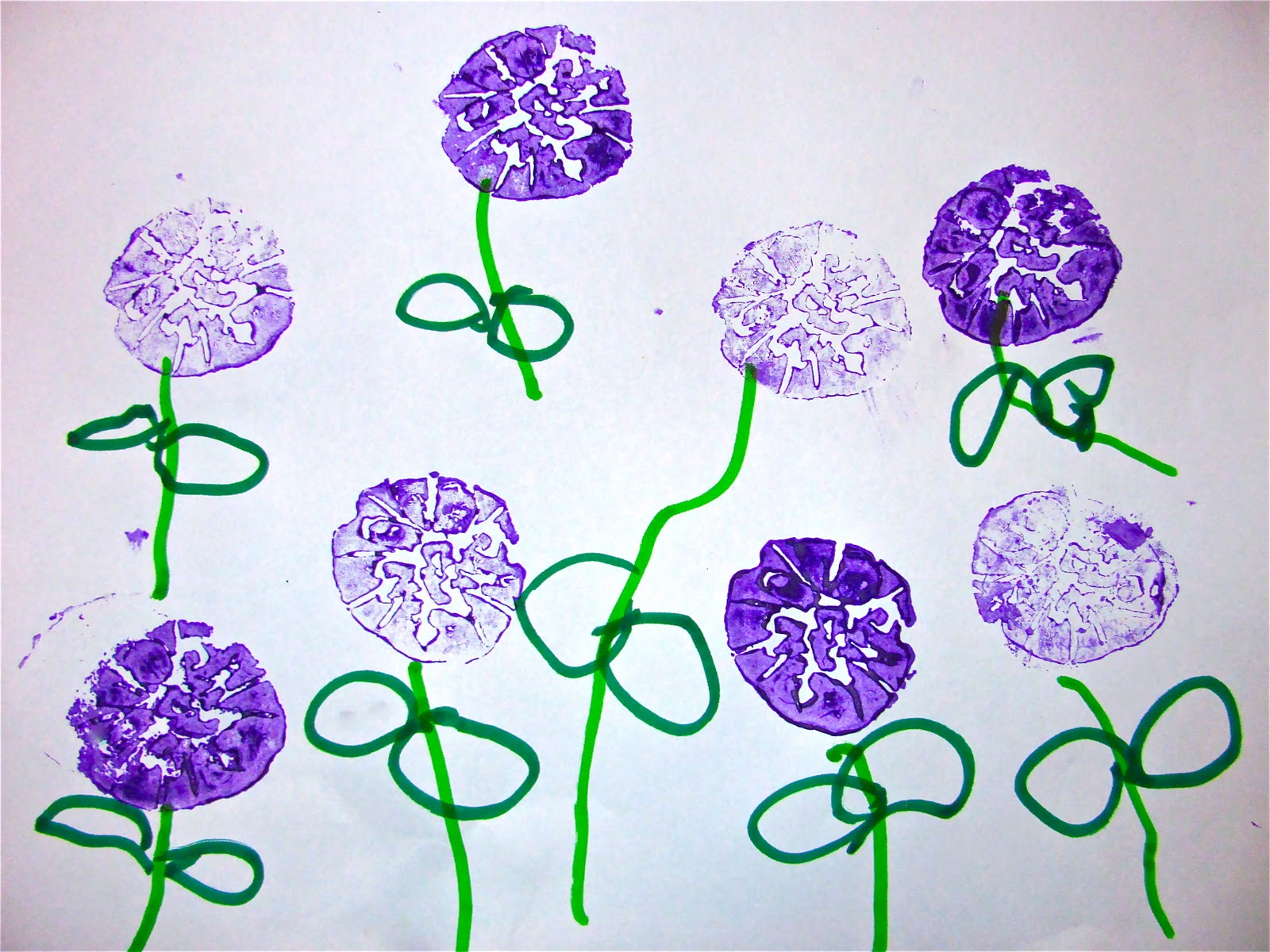 The Chocolate Muffin Tree: Modeling Clay Stamped Flowers