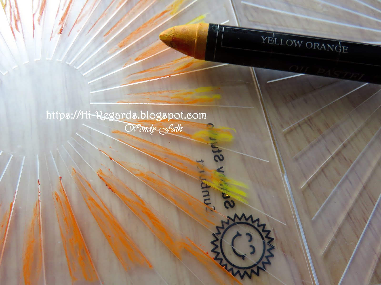 "Hi" Notes: Mono~Printing from Embossing Folders