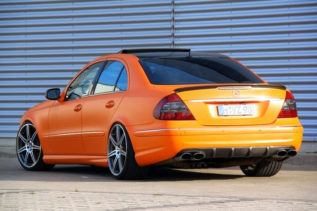 Mercedes-Benz W211 E55 AMG Orange matte | BENZTUNING