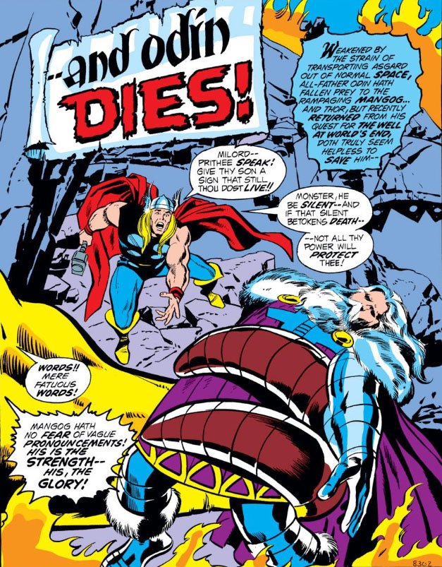 The Peerless Power of Comics!: "-- And Odin Dies!"