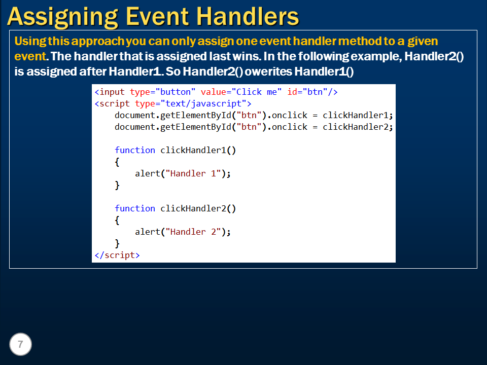Sql server, .net and c# video tutorial: Assigning event handlers in ... Sql server, .net and c# video tutorial: Assigning event handlers in ...