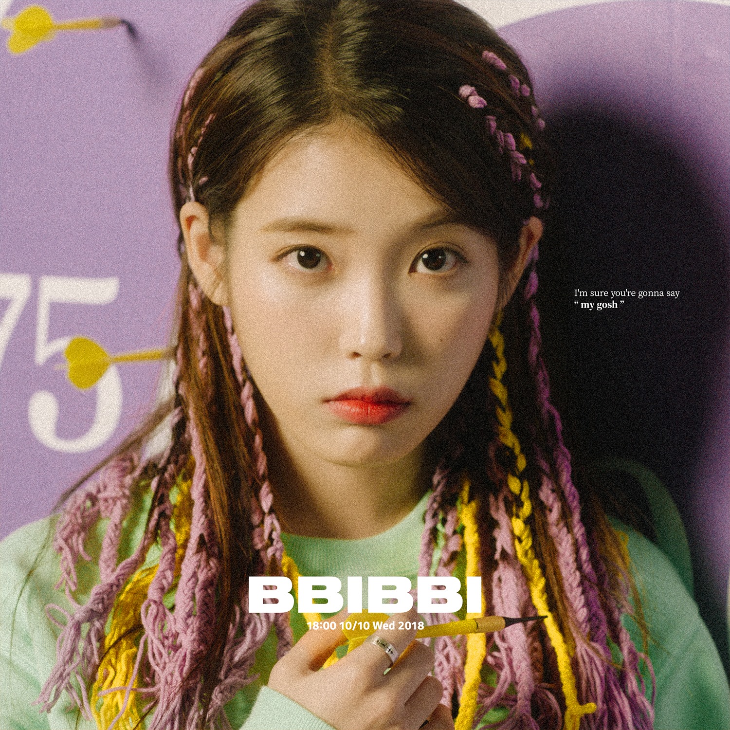 2018-10-10 IU【BBIBBI (삐삐)】MV/宣傳照/單曲團隊資訊 - 櫻花泡菜